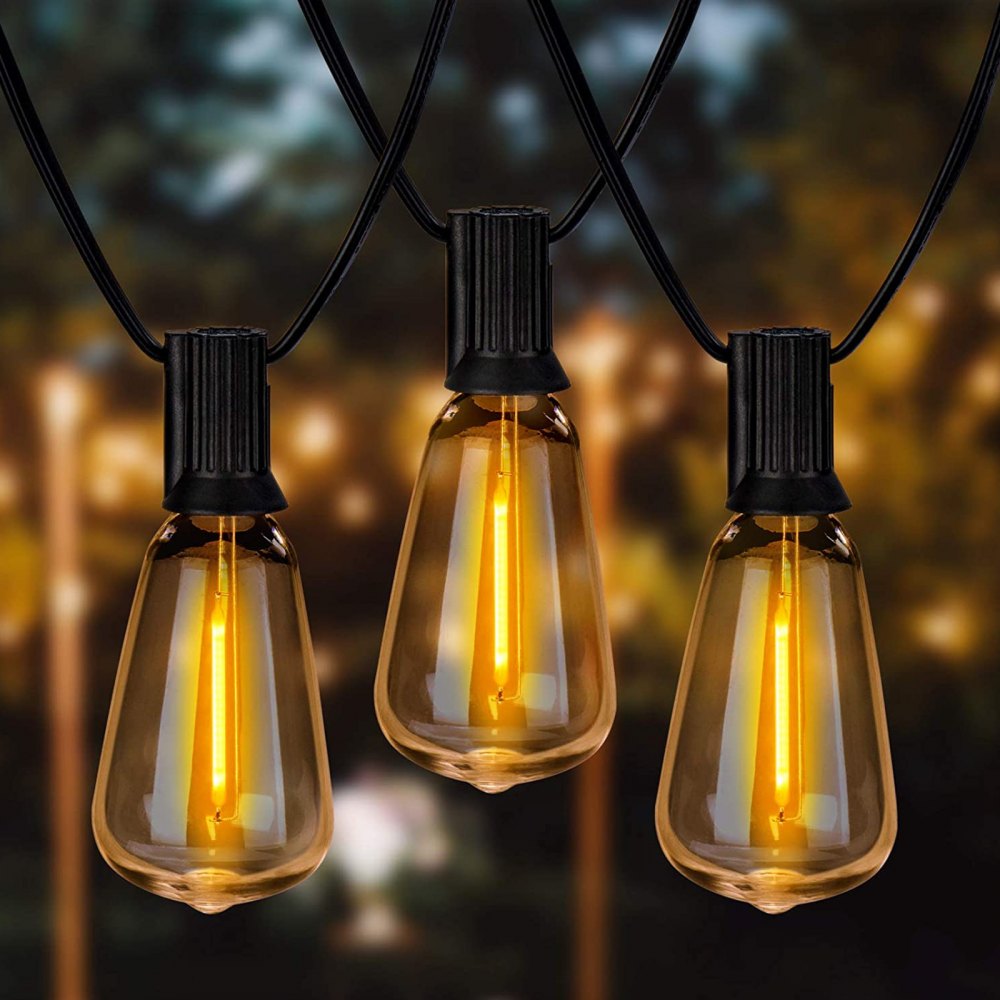 VEVOR LED Outdoor String Lights, 200FT, 2700K Dimmable Outside Patio ...