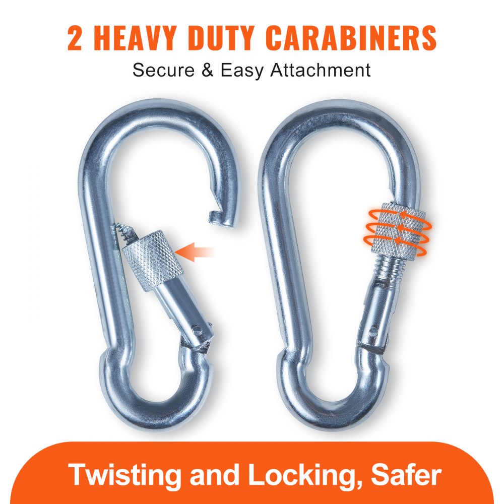 VEVOR VEVOR Static Climbing Rope 96 ft Outdoor Rock Climbing Rope 0.4 ...