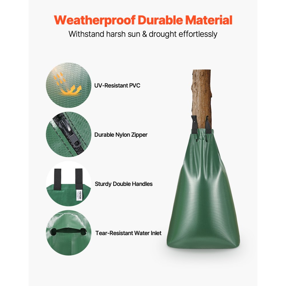 VEVOR Tree Irrigation Bags — 3-Pack Slow-Release Watering