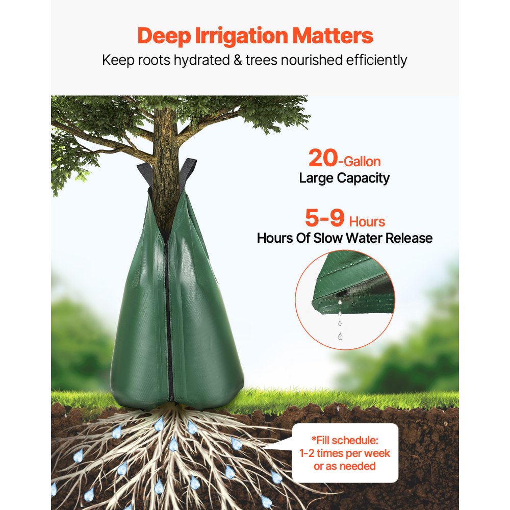 VEVOR Water Bags for Trees — Weather-Resistant PVC Material