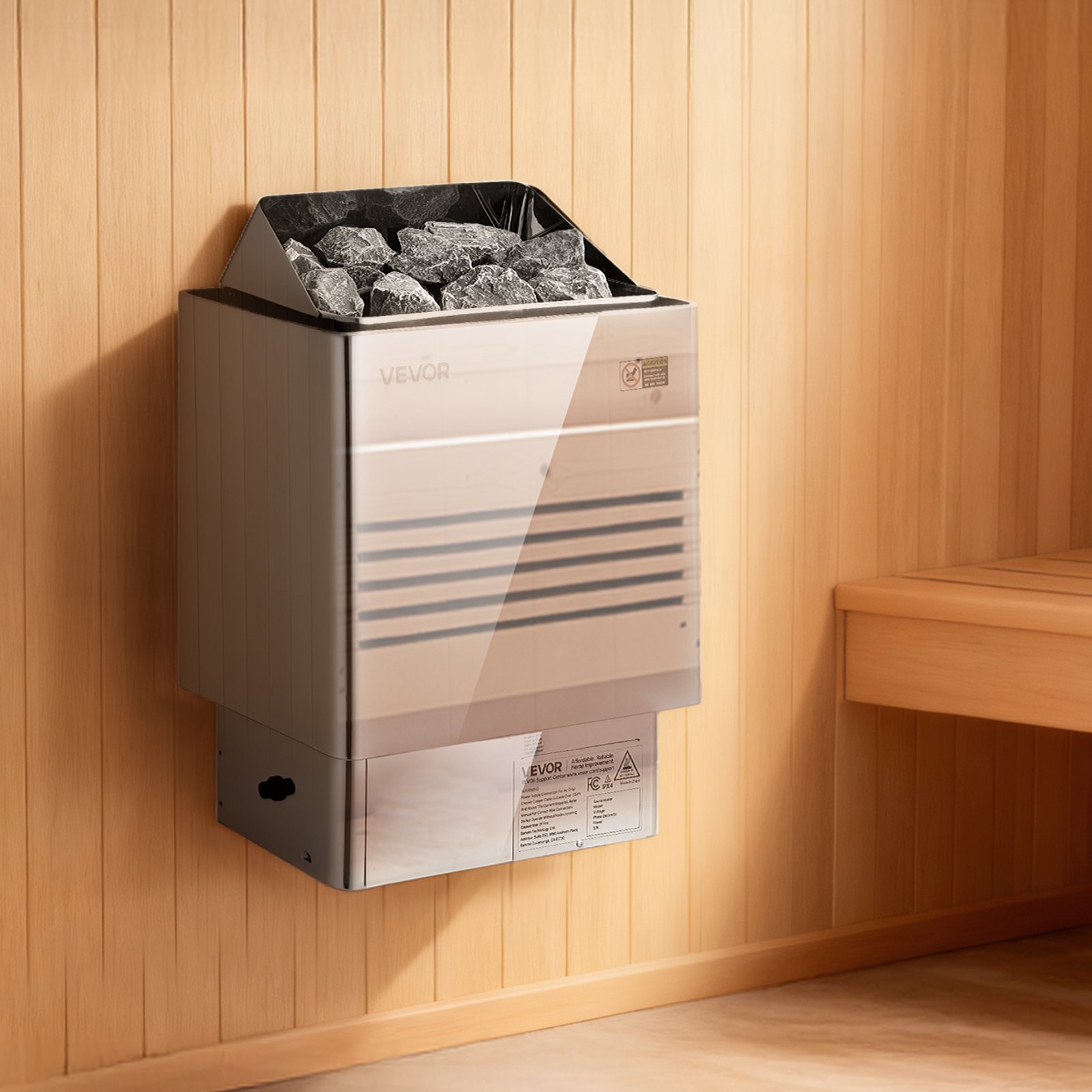 VEVOR Sauna Heater, 9KW 240V Electric Sauna Stove, Dry Steam Bath ...