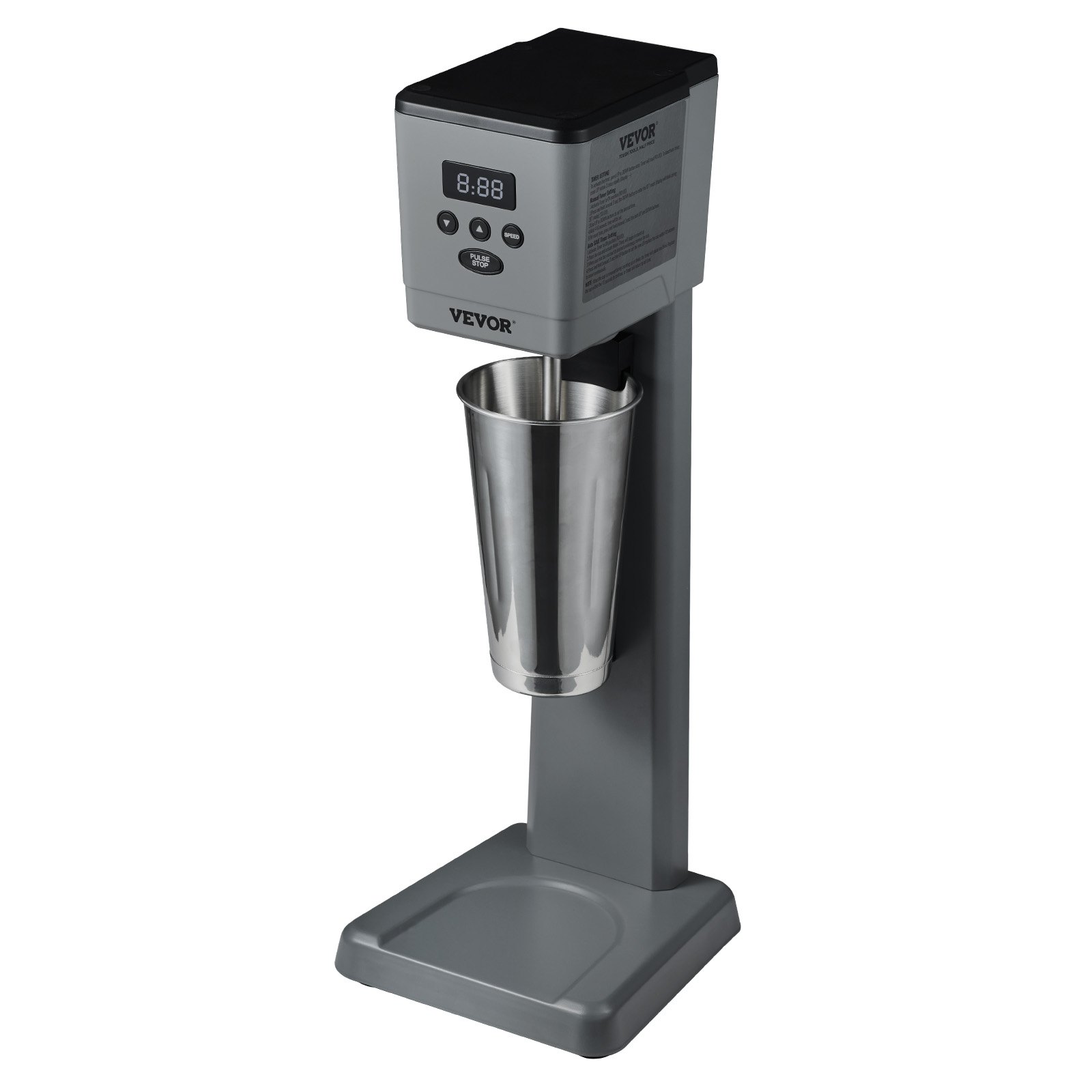 VEVOR Milkshake Maker, 375W Electric Milkshake Machine, Single Head ...