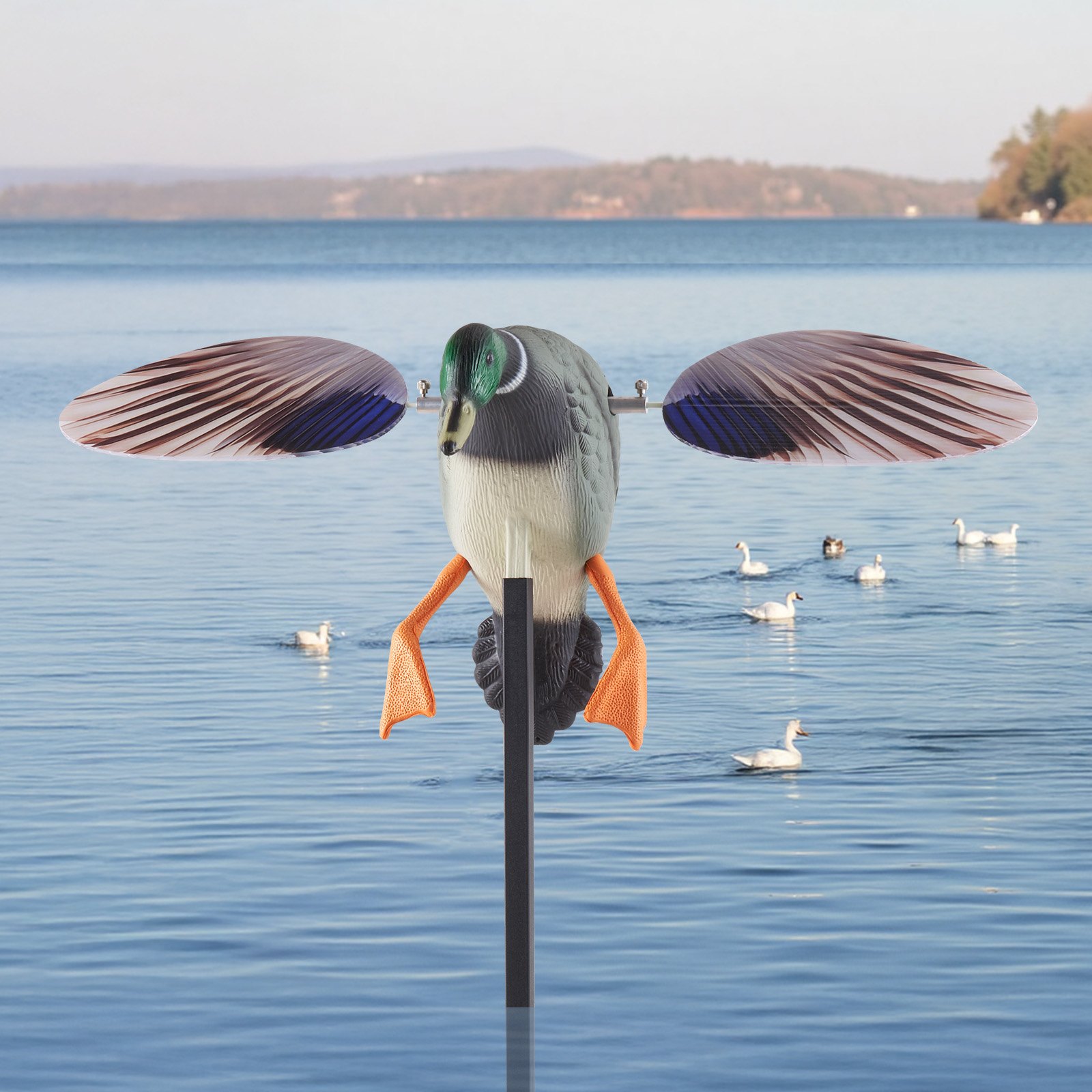 VEVOR Spinning Wing Motion Duck Decoys, Outdoor Teal Decoys for Hunting ...