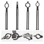 VEVOR Blacksmith Tongs, 18” 4 PCS, V-Bit Bolt Tongs, Wolf Jaw Tongs, Z ...