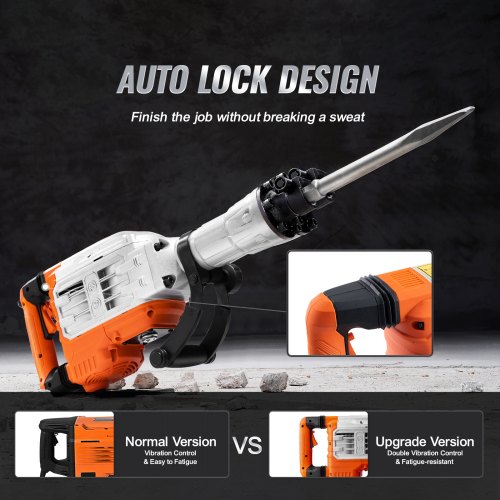 VEVOR Demolition Jack Hammer Concrete Breaker 3500W Electric Hammer 2 ...