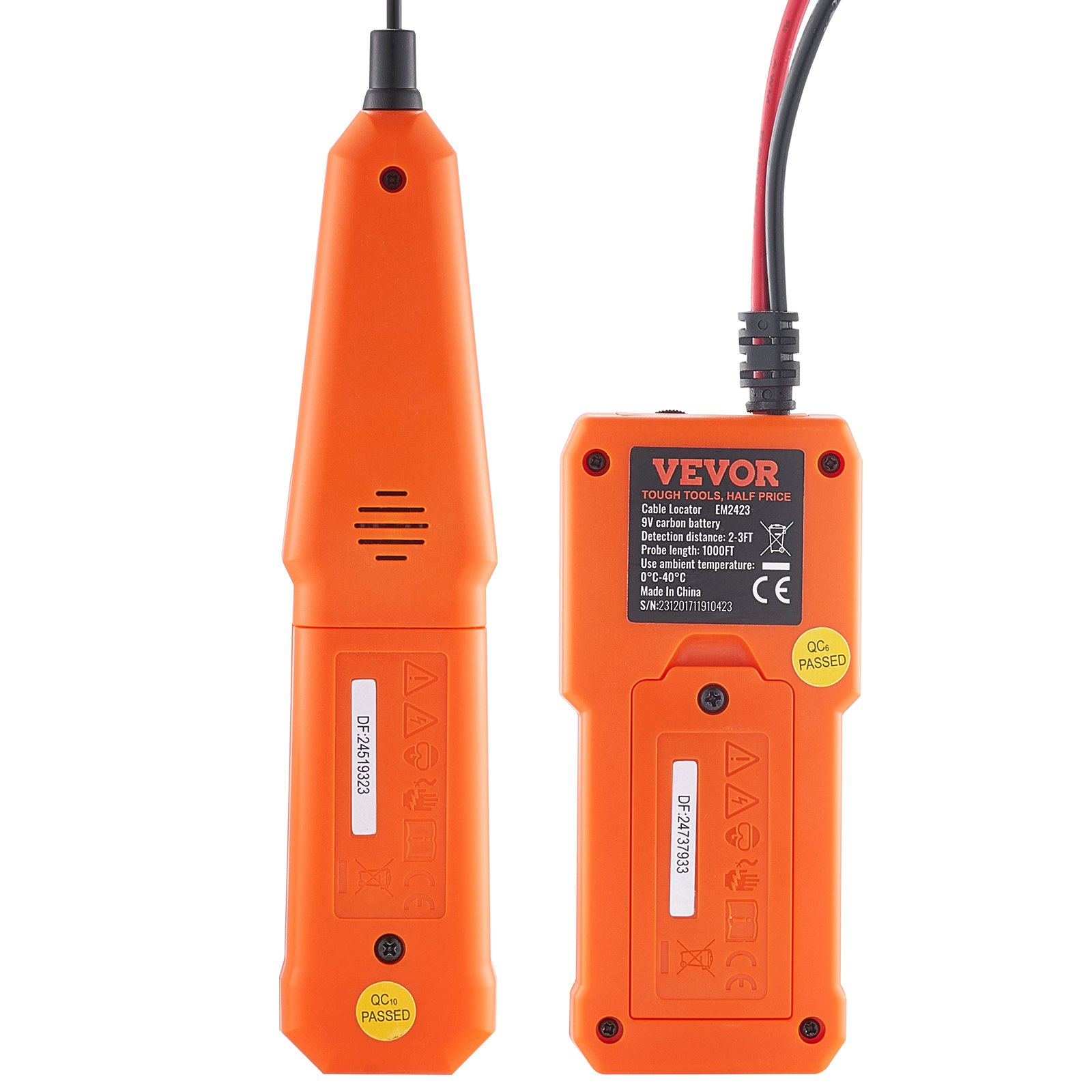 VEVOR Underground Cable Locator, 3 FT Max. Detection Depth, Wire Tracer ...