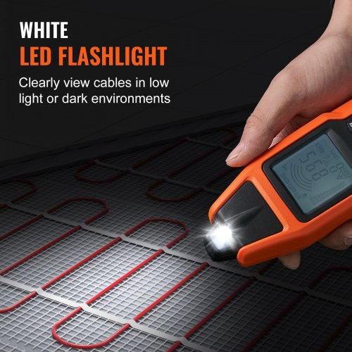 VEVOR Underground Cable Locator, 3 FT Max. Detection Depth, 12 to 600V ...