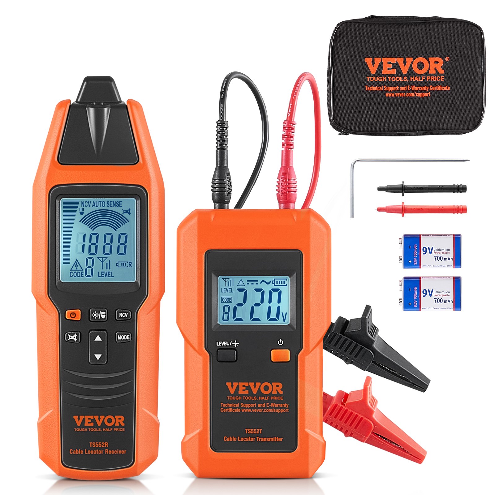 VEVOR Subterranean Wire Tracker, Up to 3 FT Detection Depth, Voltage ...