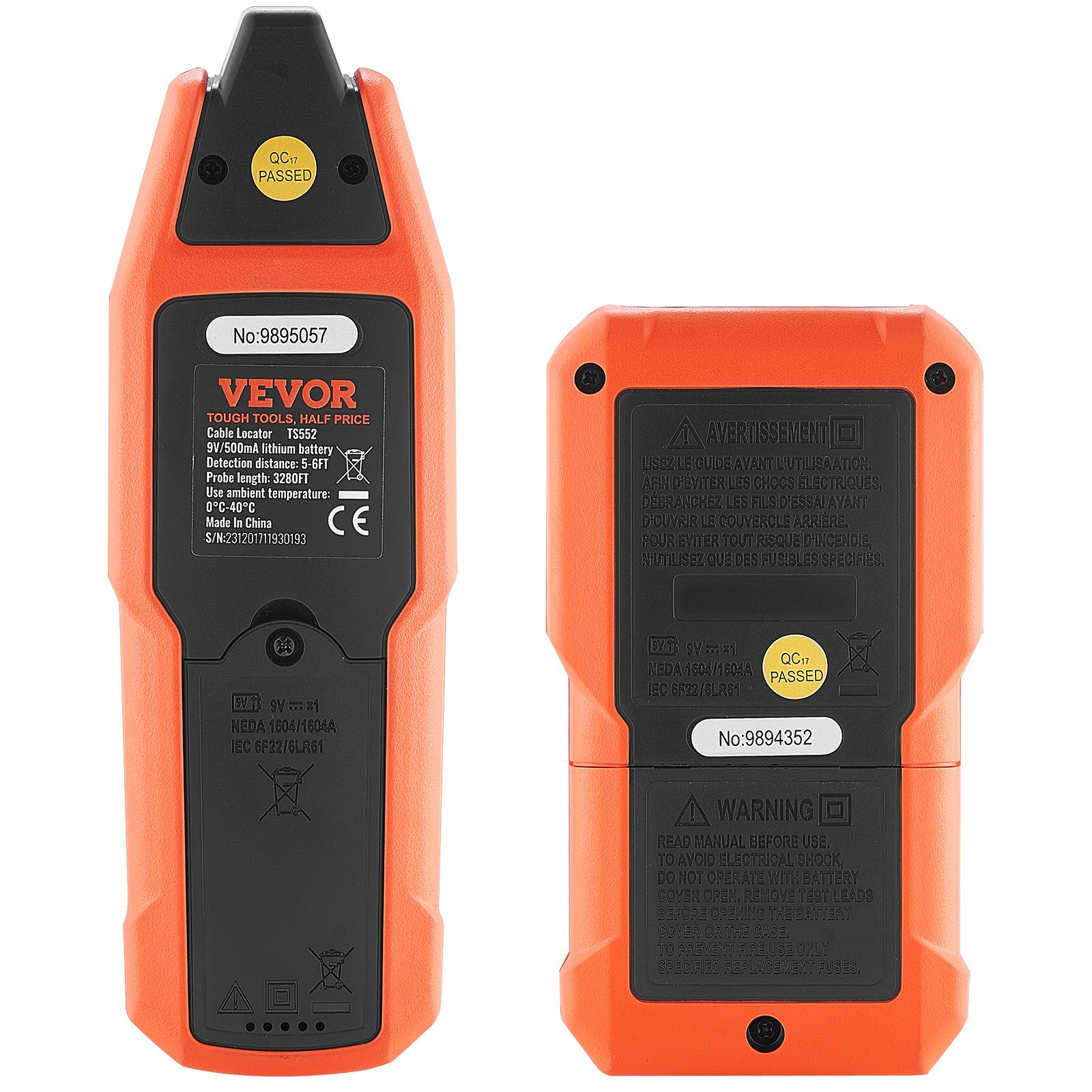 VEVOR Subterranean Wire Tracker, Up to 3 FT Detection Depth, Voltage ...