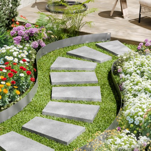 Steel Landscape Edging 5 Packs 39x5in Rust-Resistant Edging Border Dark ...