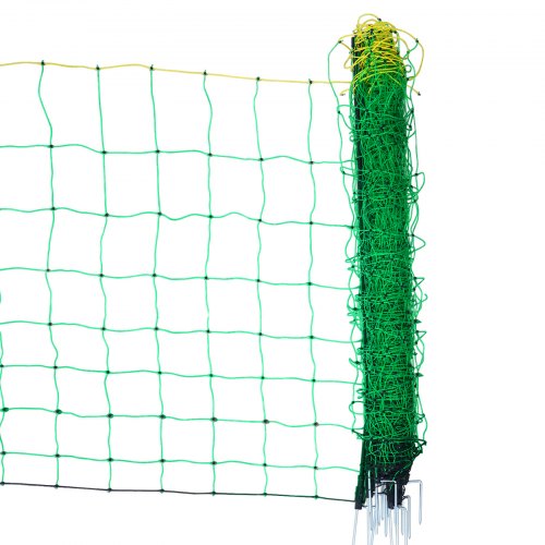 VEVOR Electric Fence Netting, 35" H x 164' L, PE Net Fencing with Posts ...