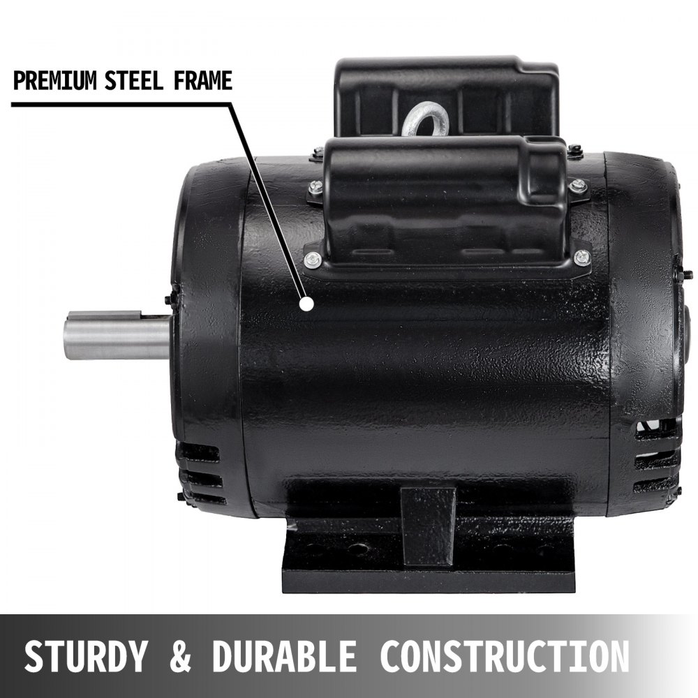VEVOR Air Compressor Motor, 5HP 1725RPM Single Phase Electric ...