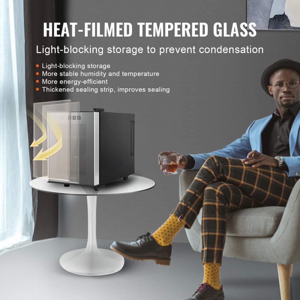 VEVOR Electric Cigar Humidor, 16L Cigar Humidor Cabinet with Heating ...