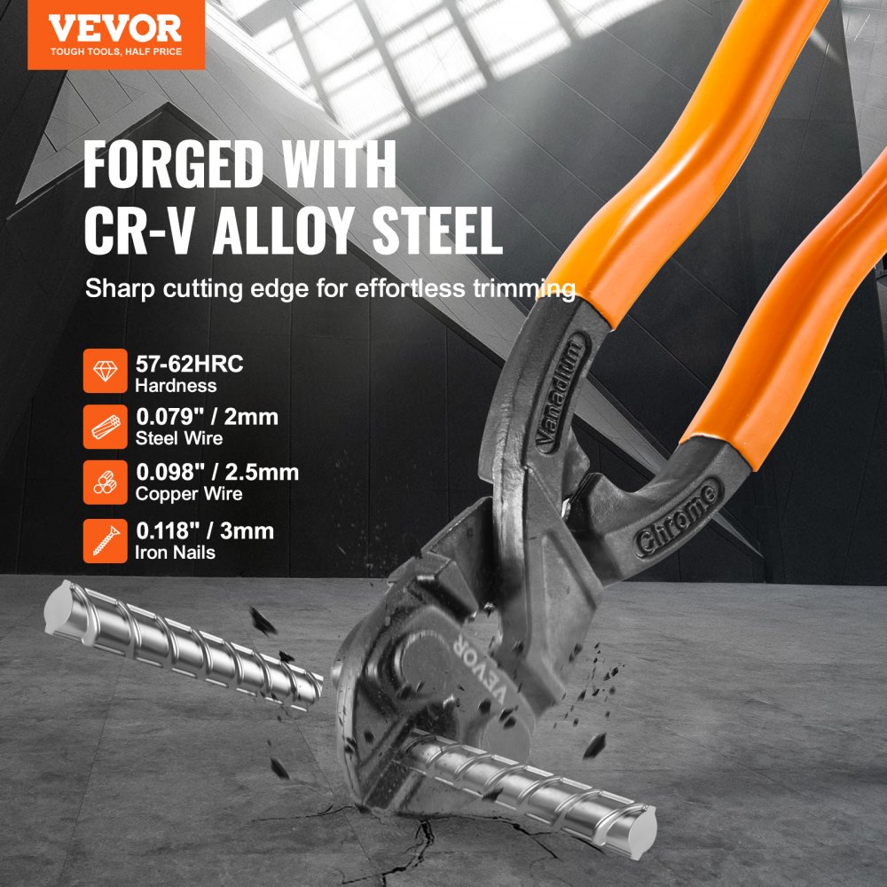 VEVOR Bolt Cutter, 8" Mini Lock Cutter, Streamlined Ergonomic Handle ...