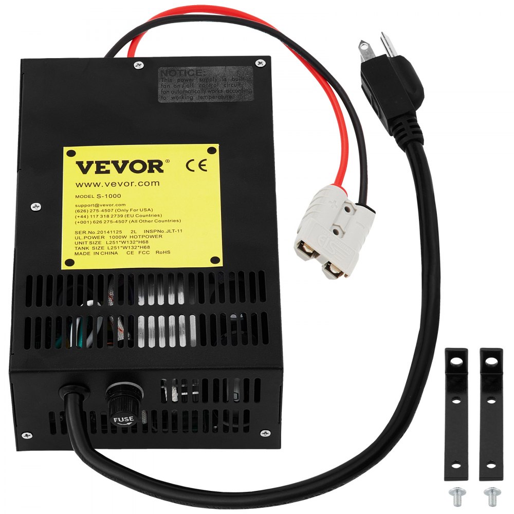 VEVOR 55 Amp RV Power Converter Charger, 110 Volt AC to 12 Volt DC ...