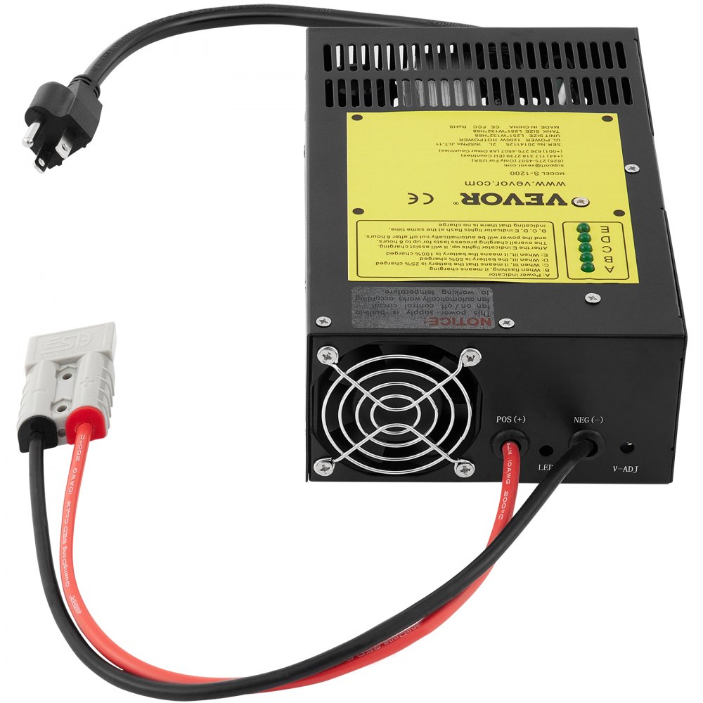 VEVOR 60 Amp RV Power Converter Charger, 110 Volt AC to 12 Volt DC ...