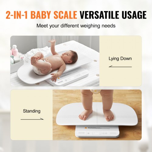 VEVOR Baby Scale Infant Weight Scale with Hold & Tare Function and 5 ...