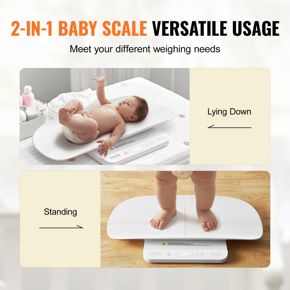 VEVOR Baby Scale Infant Weight Scale with Hold & Tare Function and 5 ...
