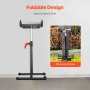 Folding Roller Stand Max Load 250 lb Adjustable Height 27-43 in for ...
