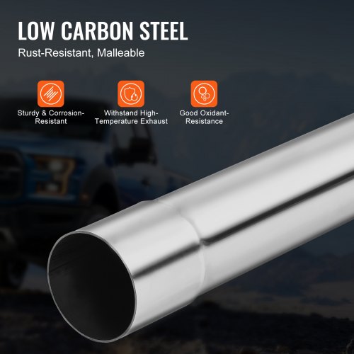 DIY Universal Exhaust Kit 8 Pieces Exhaust Pipe Kit with Slip-Fit Joint ...