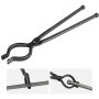 VEVOR Blacksmith Tongs, 18” V-Bit Bolt Tongs, Carbon Steel Forge Tongs ...