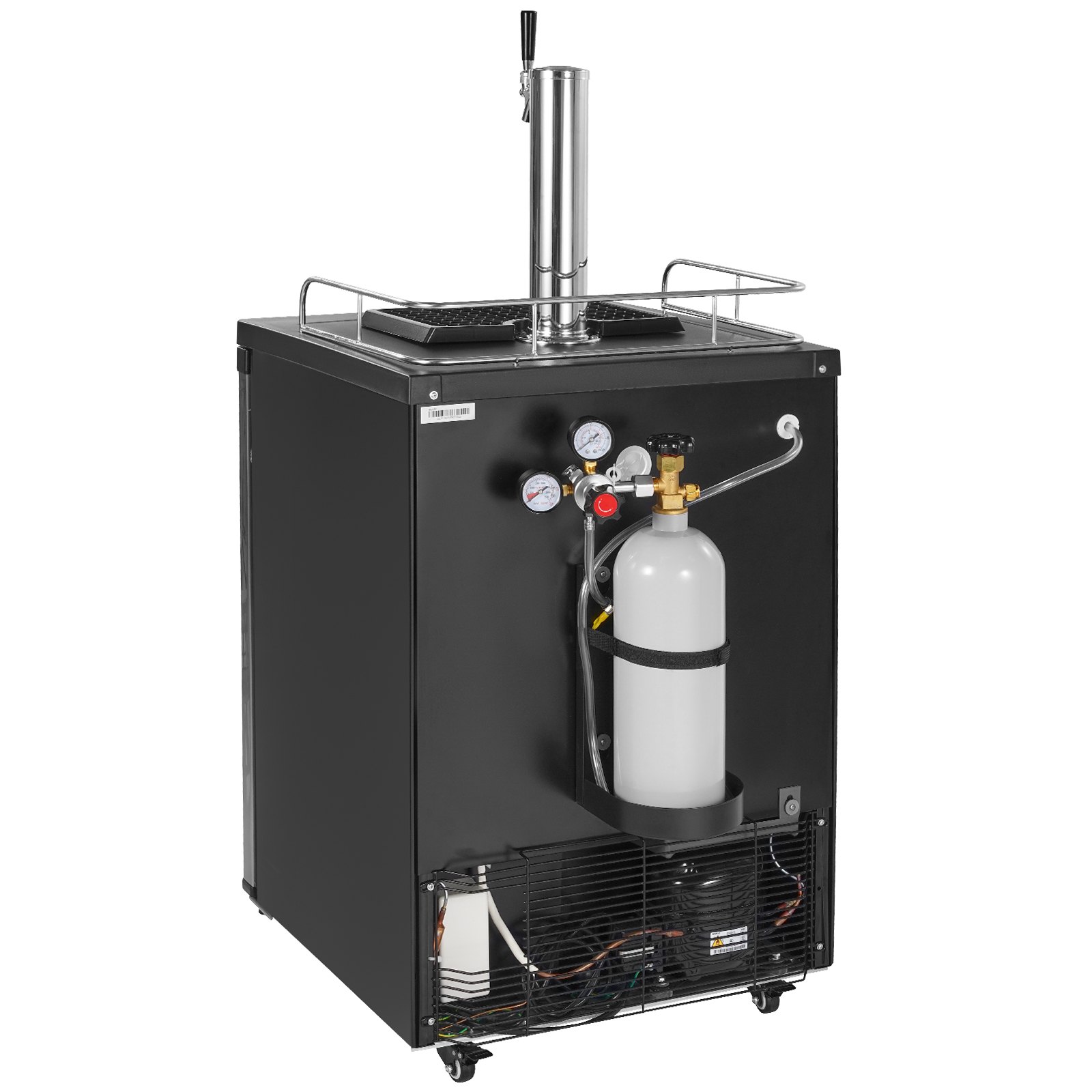 VEVOR Beer Kegerator, Single Tap Draft Beer Dispenser, Full Size Keg ...