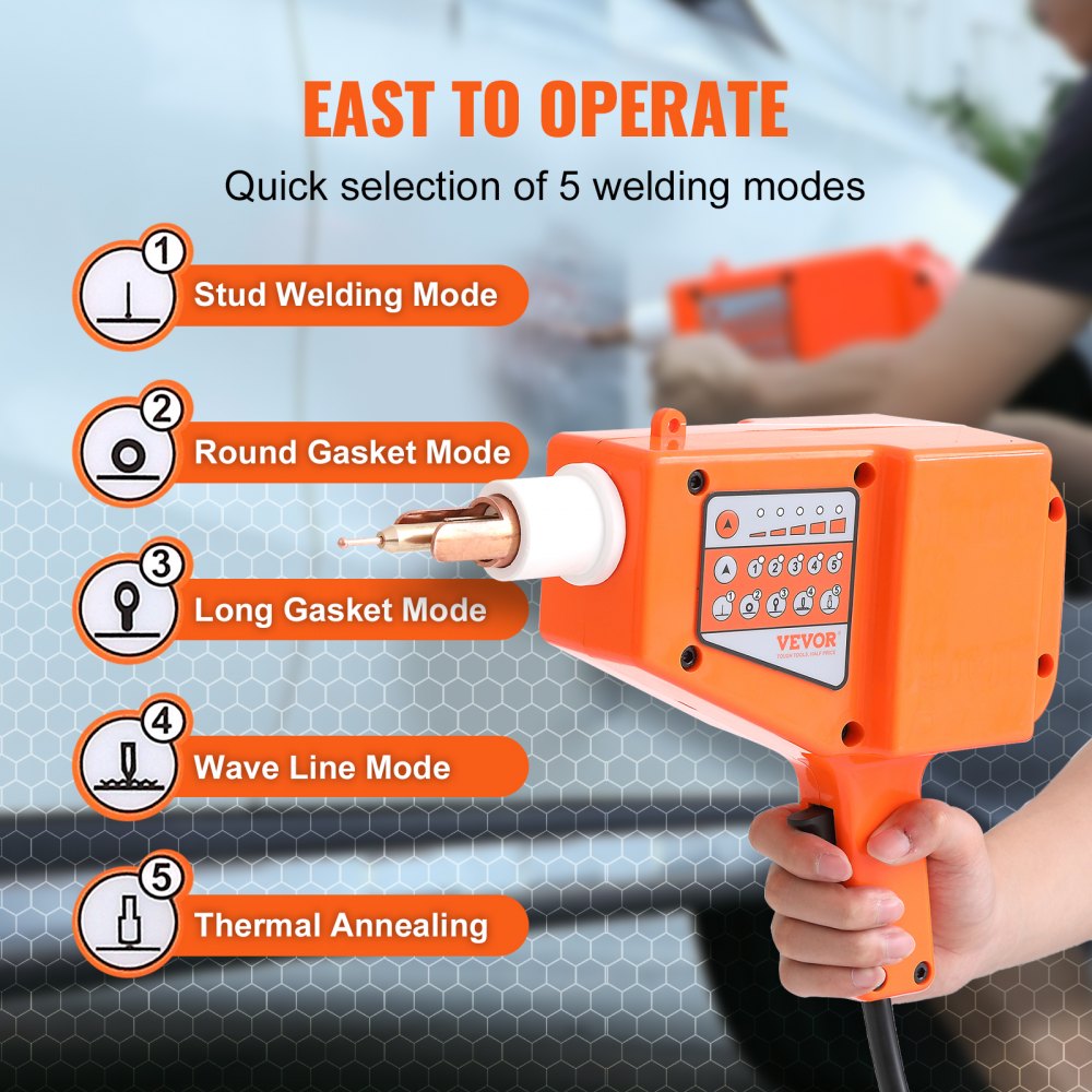 VEVOR Stud Welder Dent Repair Kit 800W Spot Welder Stud with 5 Welding ... VEVOR Stud Welder Dent Repair Kit 800W Spot Welder Stud with 5 Welding ...