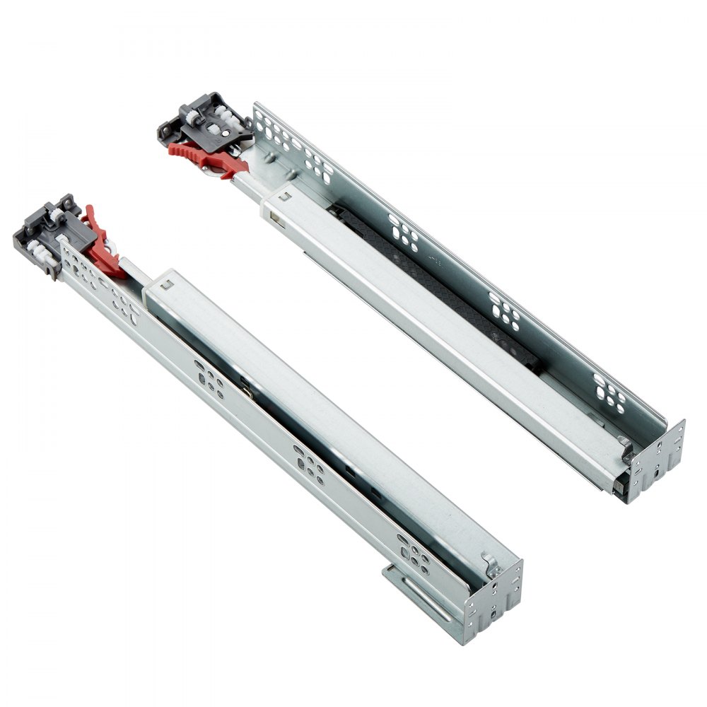 VEVOR 6 Pairs of 18 Inch Drawer Bottom Side Mount Rails, Heavy Duty ...