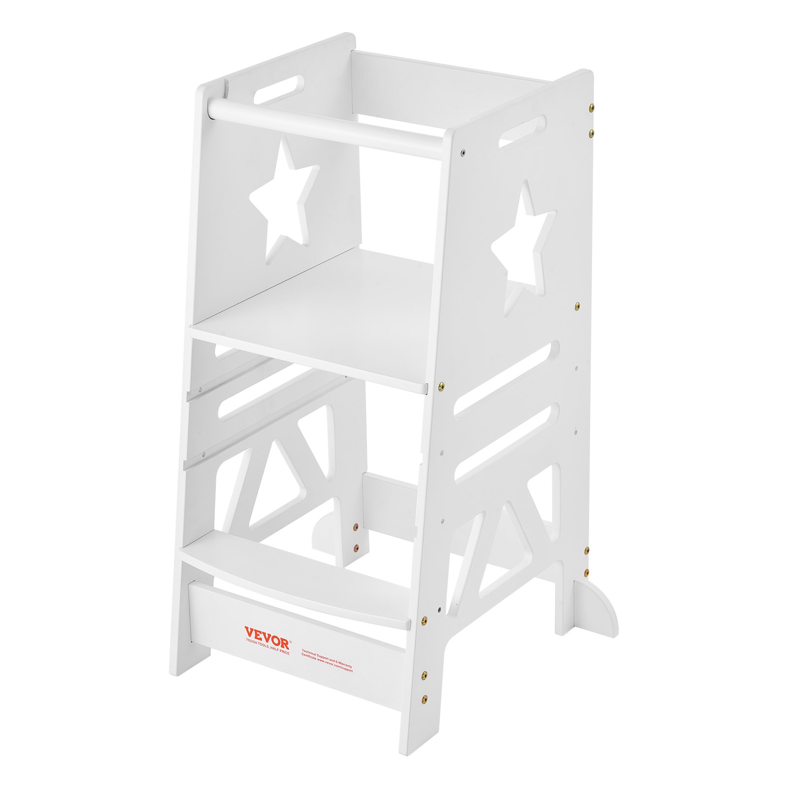 VEVOR Tower Step Stool, 3-Level Height Adjustable Toddler Step Stools ...