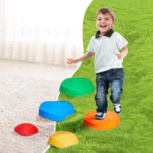 VEVOR Kids Balance Stepping Stones Sensory Obstacle Course 5 PCS ...
