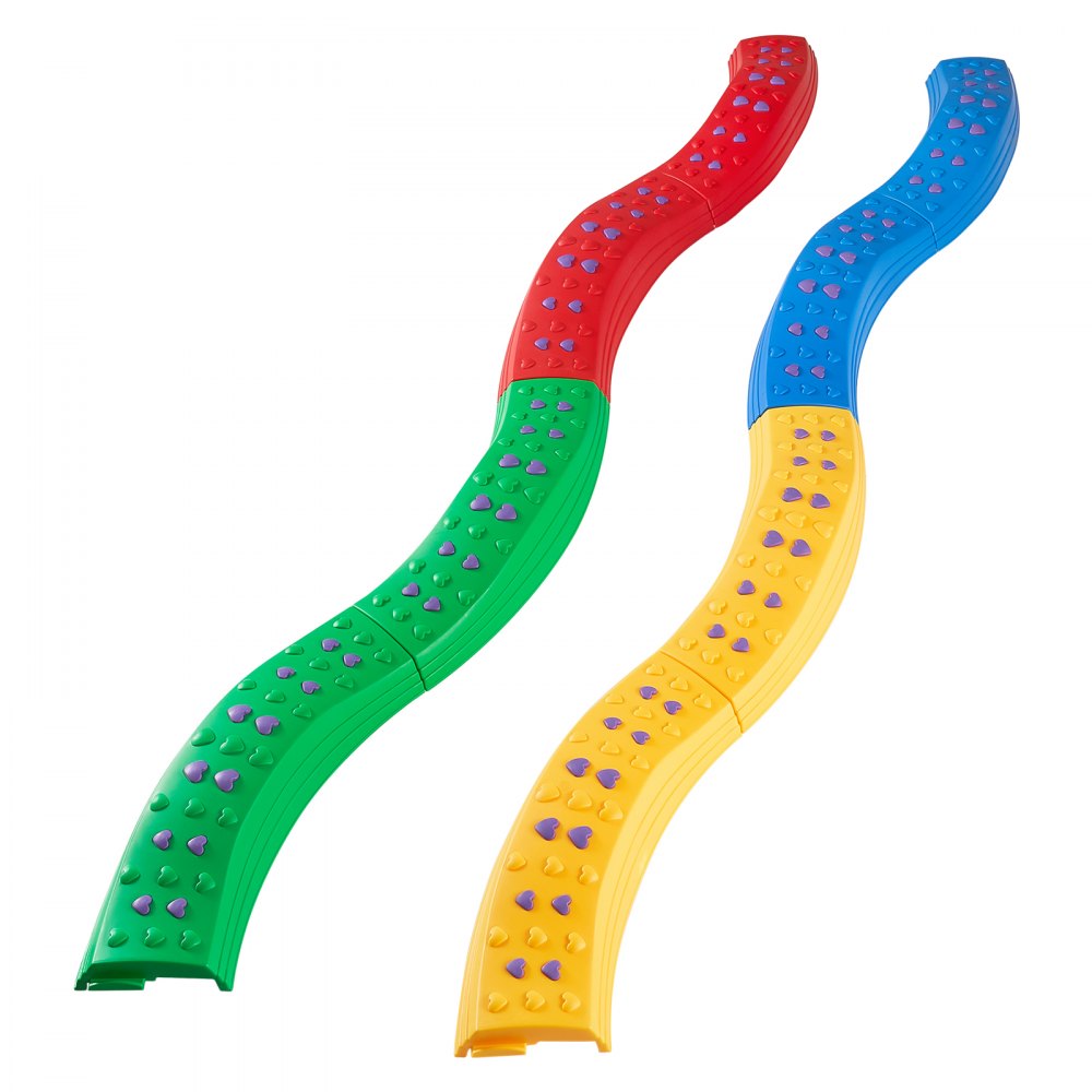 VEVOR Balance Beam Stepping Stones, 8 PCS Toddler Balance Boards Non ...