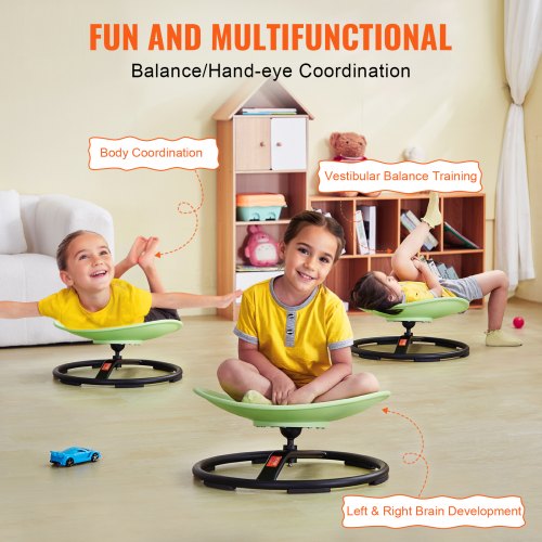 VEVOR Kids Swivel Chair, 220 LBS Capacity, Sensory Spinning Chair ...