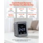 VEVOR CO2 Monitor for Home – 400–5000ppm, 2000mAh Battery