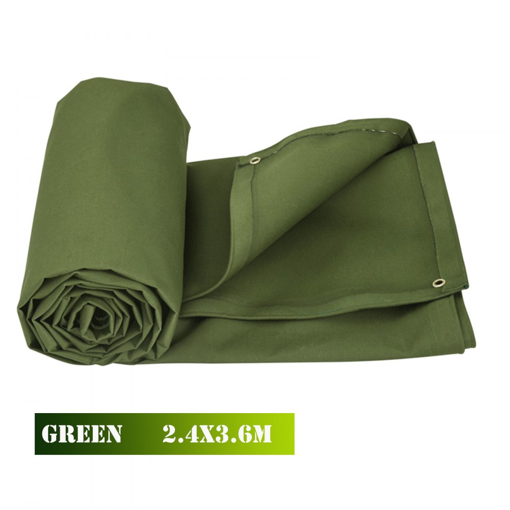 VEVOR 8ft x 12ft Olive Drab Canvas Heavy Duty 18 oz Cotton Material ...