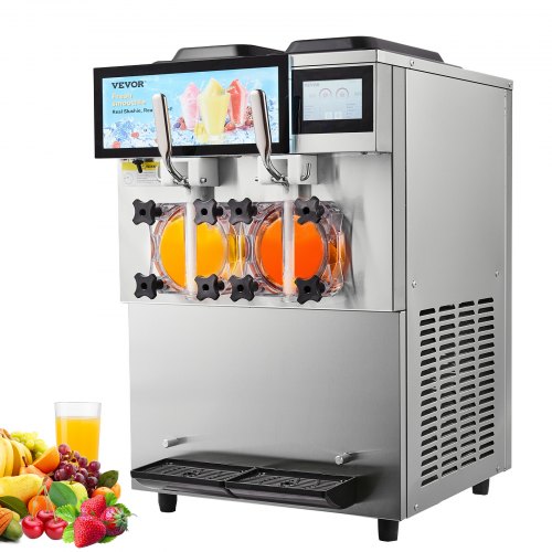 VEVOR 2 x 12L/3.17 Gal Commercial Slushy Machine Margarita Smoothie ...