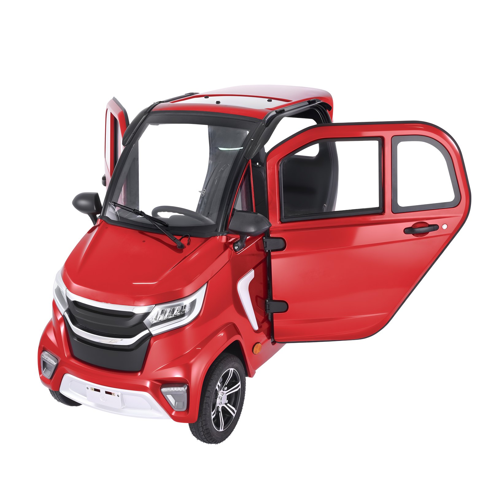 VEVOR 4-Wheel Enclosed Mobility Scooter for Seniors Adults, 660lbs ...