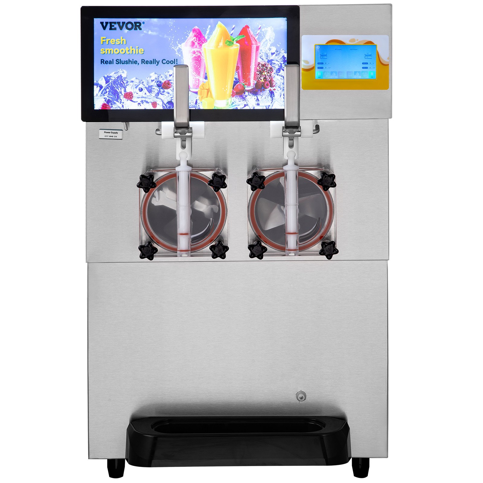 VEVOR Commercial Slushy Machine, 8L / 2.1 Gal Double Bowl Margarita ...