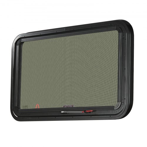 Exit RV Window 36" W x 22" H Emergency Push Out Window W/ Screen & Ring | VEVOR US