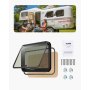 Exit RV Window 36" W x 22" H Emergency Push Out Window W/ Screen & Ring | VEVOR US