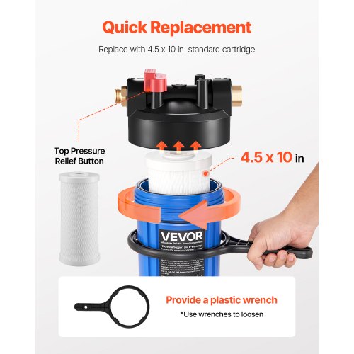 RV Water Filter System with Replaceable Cartridge for Clean Water RV ...