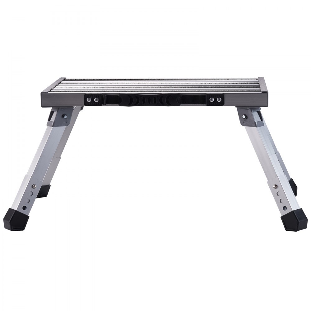 VEVOR RV Steps, Aluminum Alloy Folding Platform Step Adjustable Height ...