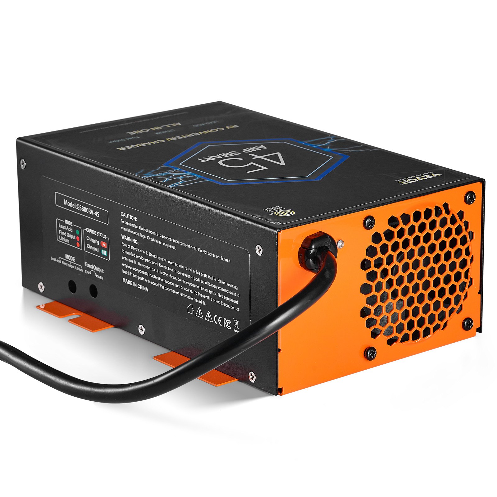 VEVOR RV Converter 45 Amp 110V AC to 12V DC RV Power Converter Battery ...