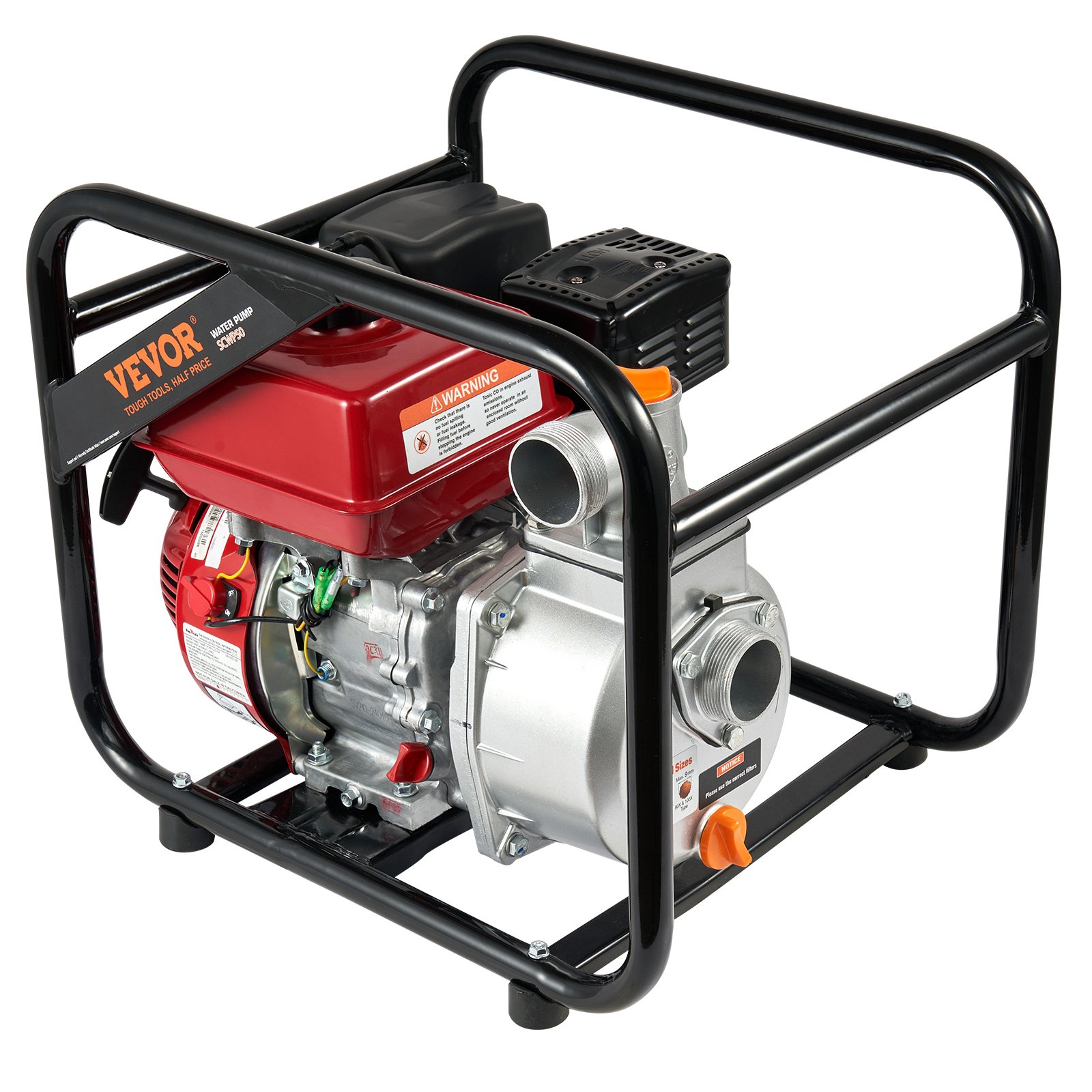 VEVOR Gas Powered Water Transfer Pump – 7HP, 2-Inch, 132 GPM