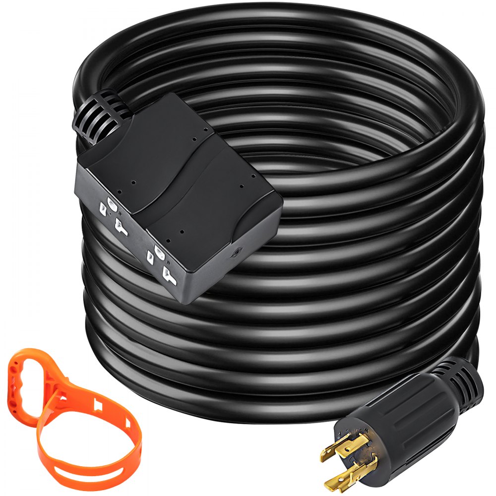 Generator Power Cord Extension Cord 25FT 30A L14-30P to 4*N5-20R ...