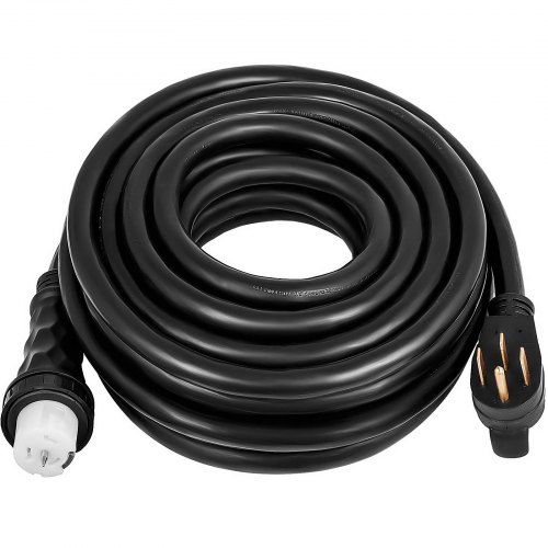 VEVOR 75Ft 50 Amp Generator Extension Cord 6AWG/3C+8AWG/1C Generator ...