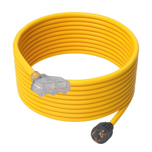 VEVOR 30-Amp Generator Extension Cord, 25 Feet, 125V 375W Heavy Duty ...