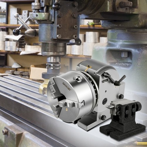 VEVOR Dividing Head 6"/160MM Dividing Head for Milling Machine 6-1/2 ...