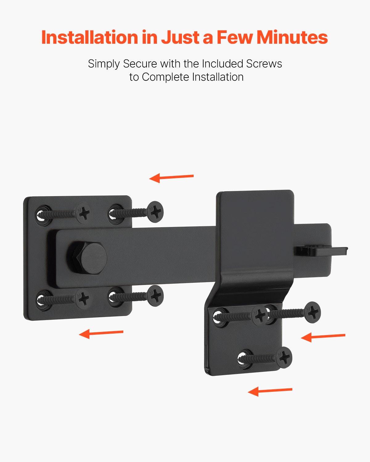 VEVOR Gate Flip Latch – 0.15 mm thick, 360° Rotating