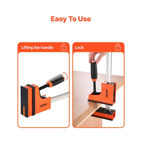 Bar Clamps for Woodworking 2-Pack 30 inch Parallel F Clamp Set Even ...