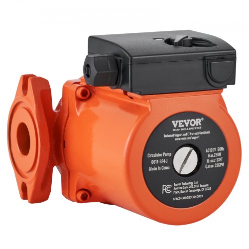 VEVOR 0011-BF4-J Hot Water Circulation Pump 110V 230W 33 GPM ...